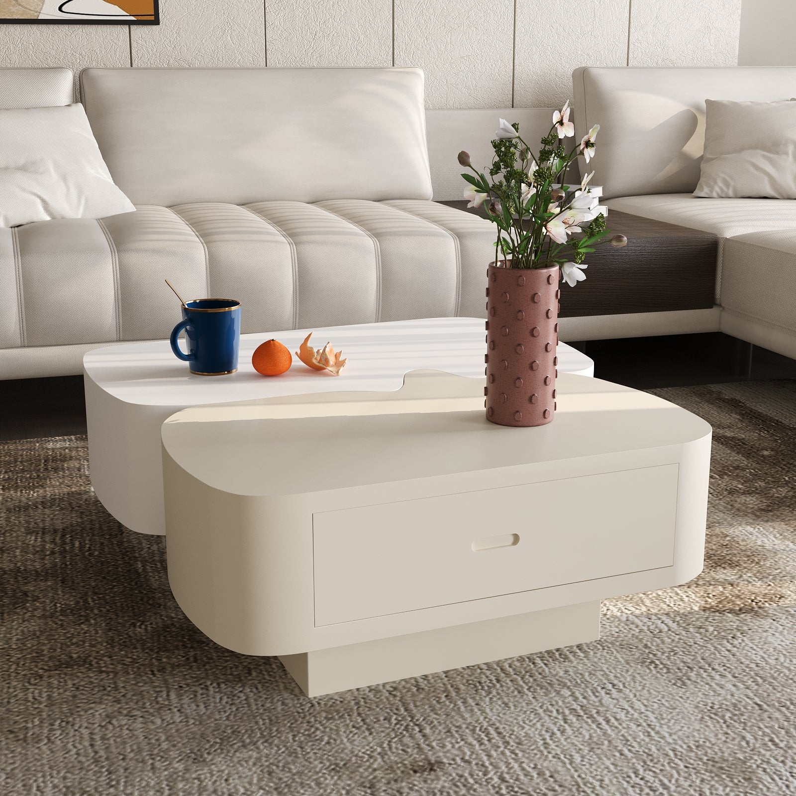Pickrell modern coffee table with storage store
