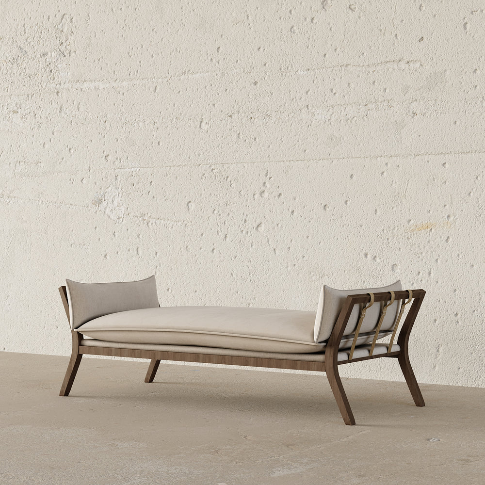 Roman Chaise Lounge / 215 x 89 CM Linen Upholstery / Furniture Online ...