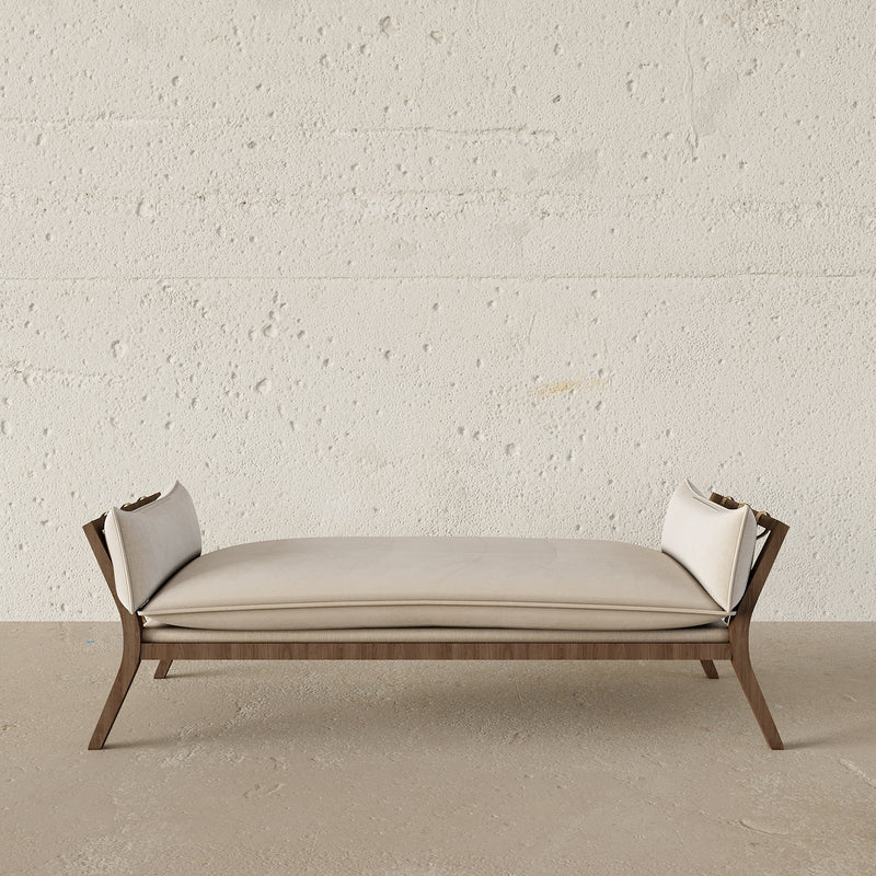 Roman Chaise Lounge / 215 x 89 CM Linen Upholstery / Furniture Online ...