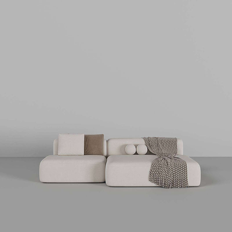 Mars Sofa 3S / White Suede – Walls Nation