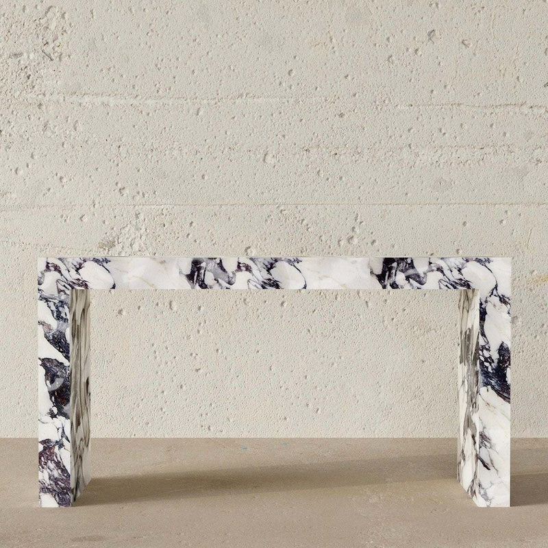 Darko Console Table / Calcatta Viola Stone | Walls Nation