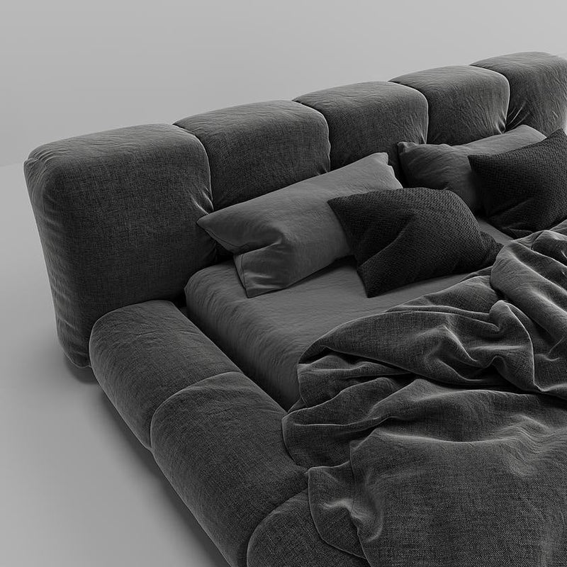 Haruki Japanese Platform Bed / Premium Linen – Walls Nation