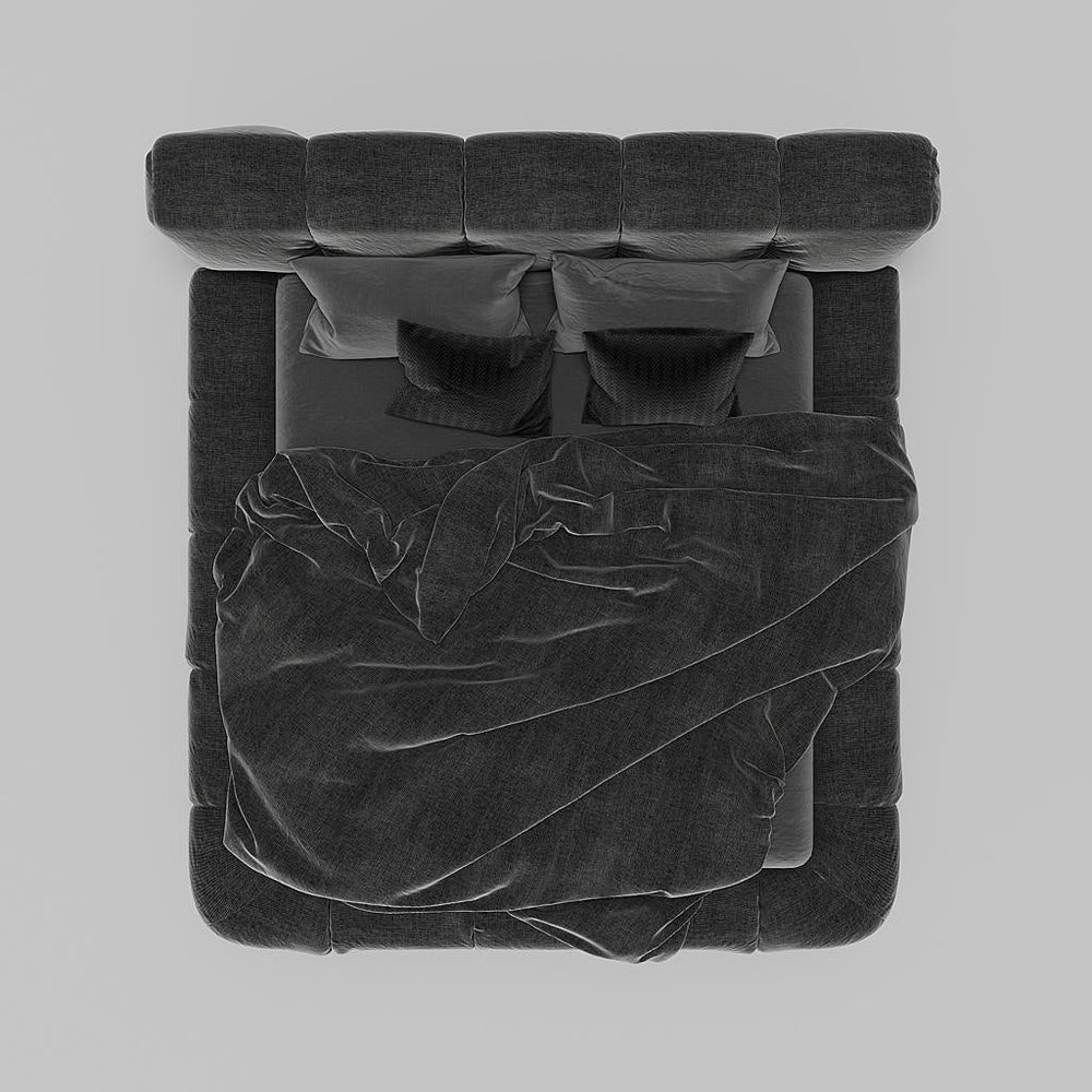 Haruki Japanese Platform Bed / Premium Linen – Walls Nation