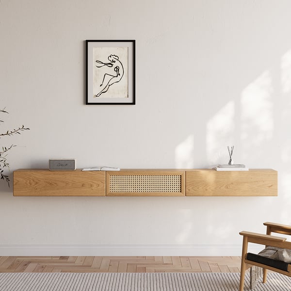 Solano Boho Design / Wall Mounted TV Unit – Walls Nation